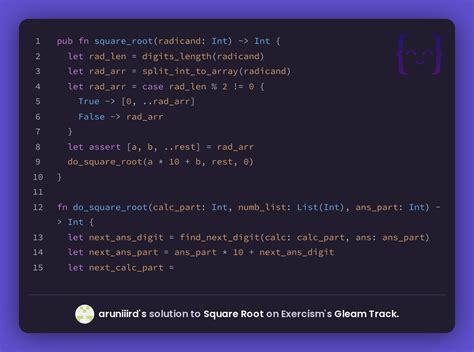 aruniiird s solution for square root in gleam on exercism