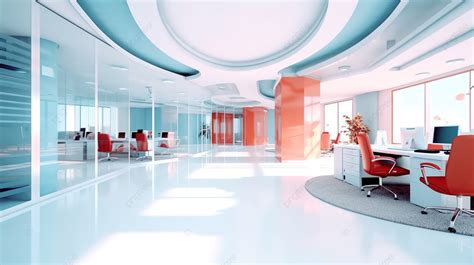 3d 렌더링된 워크스테이션이 가까운 활기찬 작업 공간 내부 사무실 창 유리 사무실 비즈니스 룸 배경 일러스트 및 사진 무료 다운로드 Pngtree