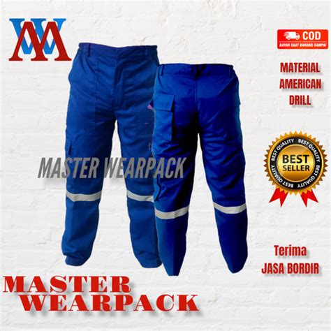 Jual Wearpaxk Safety Celana Panjang Warna Biru Benhur Biru Benhur M