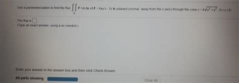 solved use a parameterization to find the flux ss fondo of