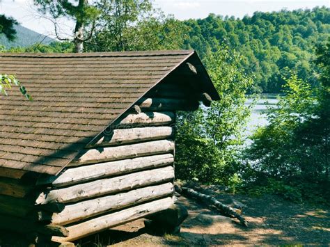 Adirondack Log Lean To Cabin