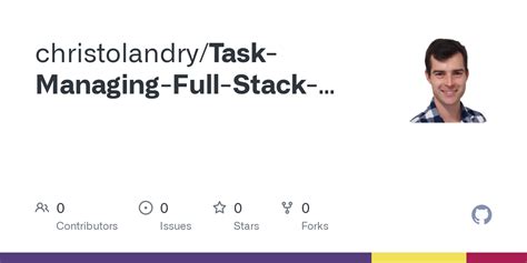 GitHub Christolandry Task Managing Full Stack App