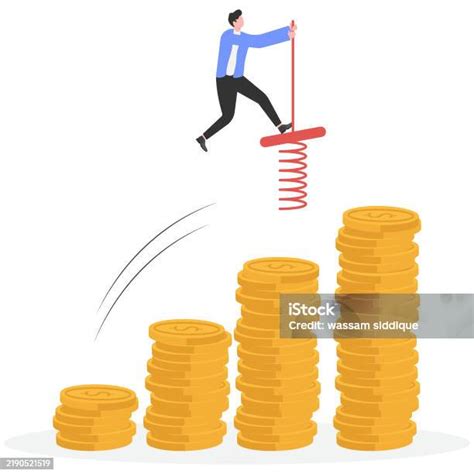 급속한 비즈니스 또는 전문적 성장 및 개발 효율성 지름길 또는 직업 기술 이점 개념에 대한 스톡 벡터 아트 및 기타 이미지 개념 개발 개선 Istock