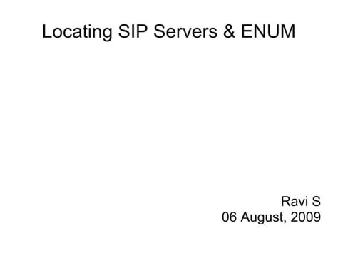 locating sip server and enum pdf computer networking computing