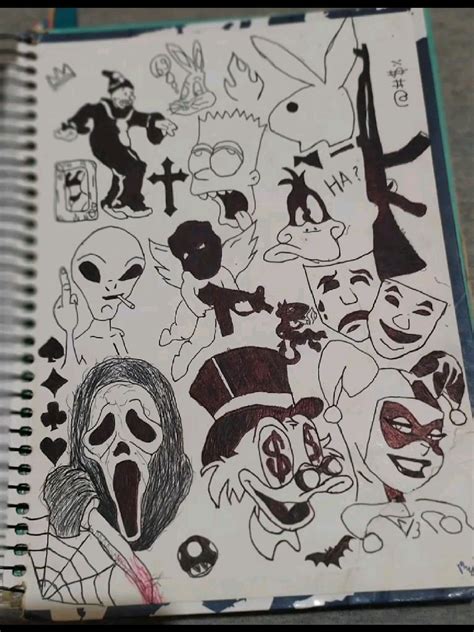 Desenhos Na Capa Do Caderno