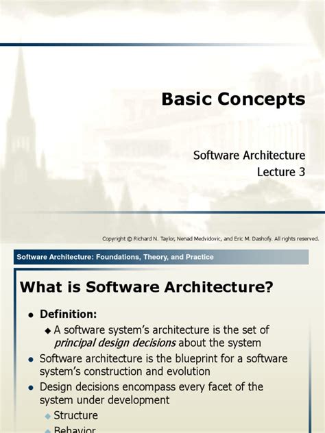 03 Basic Concepts Pdf Software Architecture Component Based Software Engineering