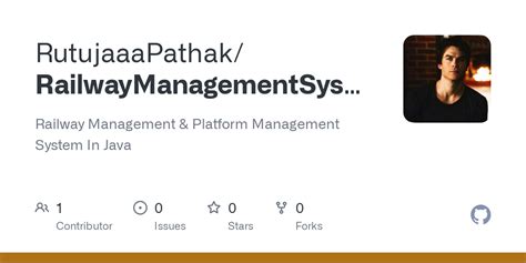 Github Rutujaaapathak Railwaymanagementsystem Railway Management Platform Management System
