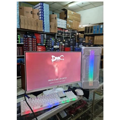 Jual Pc Gaming Editing Core I Ram Gb Vga Gt Ddr Monitor Inc Key Mouse Shopee