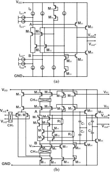 Simplified Schematic Of A Differential Class Ab Output Stage B