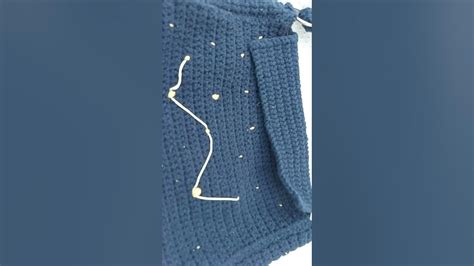 ნაქსოვი ჩანთა მოქარგული დეტალებით Youtube