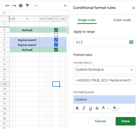 Formulas Conditional Google Sheet Checkbox Web Applications Stack Exchange