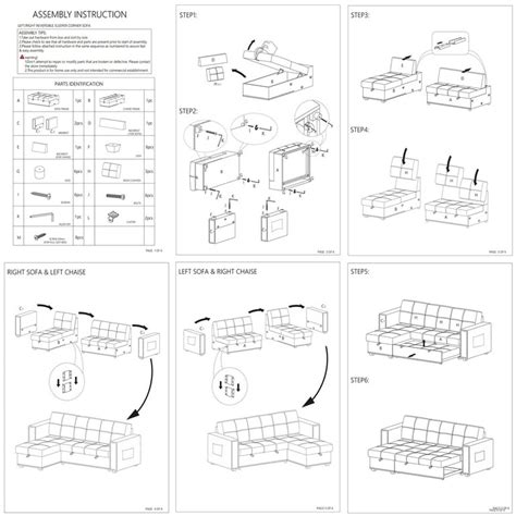 American Leather Sleeper Sofa Assembly Instructions Baci Living Room