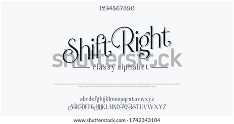 Custom Font Bundle Script Serif Alphabet Stock Vector Royalty Free Shutterstock