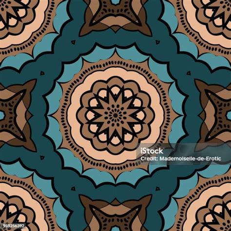 꽃 장식의 완벽 한 텍스처입니다 벡터 일러스트입니다 인테리어 디자인 인쇄 웹 및 섬유에 대 한 0명에 대한 스톡 벡터 아트 및