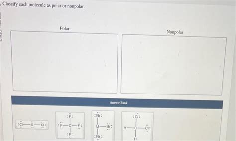 Solved Classify Each Molecule As Polar Or Nonpolar Chegg