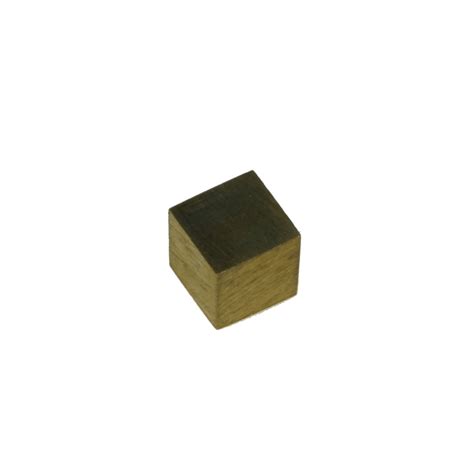 Cube 10cm Edge Brass Iec Designs