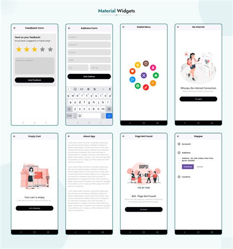 Prime Flutter Multipurpose Pro Kit Material Widgets Cupertino Widgets Integrations Charts