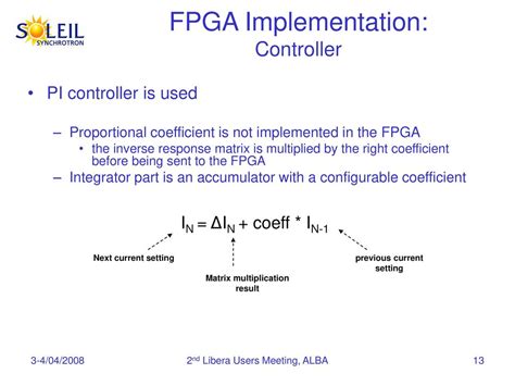Soleil Fast Orbit Feedback System Ppt Download
