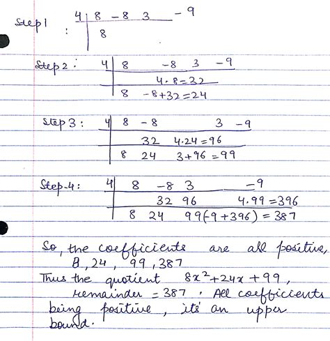 [solved] determine if the upper bound theorem identifies 4 as an upper