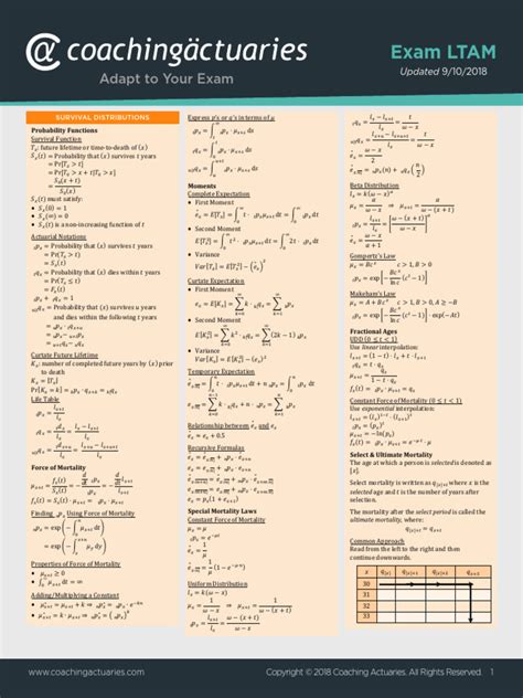 403496758-ltam-formula-sheet-pdf | Download Free PDF | Applied ...