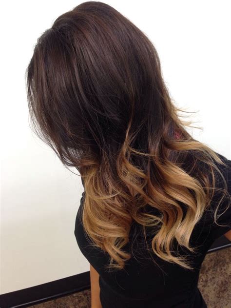 Black To Blonde Ombre Medium Hair