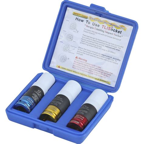 Pcl Torque Limiting 1 2in Alloy Wheel Socket Set Add Air