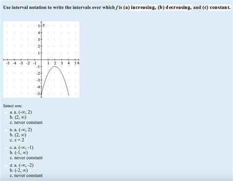 Solved Use Interval Notation To Write The Intervals Over Chegg