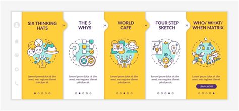 Problem Solving Techniques Onboarding Vector Template 2227653 Vector