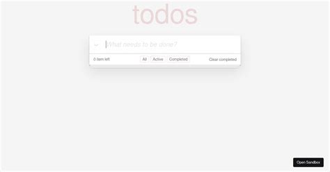 React Model Todomvc Forked Codesandbox