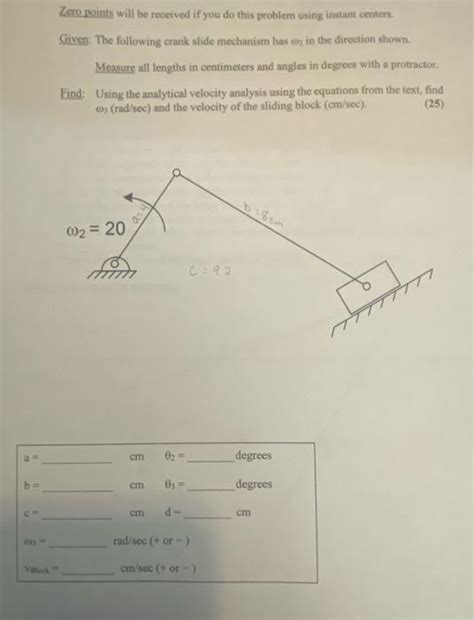 Solved Zero Points Will Be Reccived If You Do This Problem Chegg
