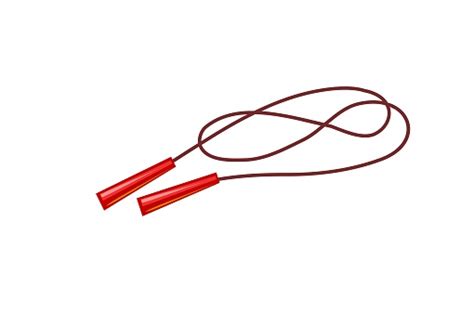 로프건너뛰기 운동 선수를위한 스포츠 장비 기호 아이콘 흰색 배경에 격리 다채로운 일러스트 벡터 Championship에 대한