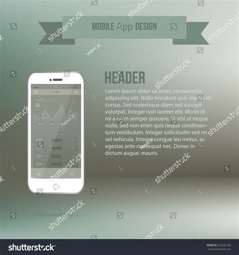 Vector Mobile Application Interface Ui Concept Stock Vector Royalty