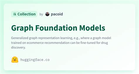 Graph Foundation Models A Pacoid Collection