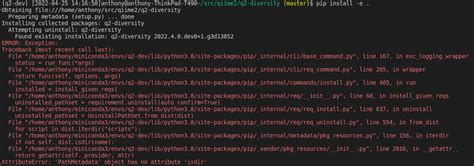 pip 22 0 4 pip install e fails · issue 326 · qiime2 q2 diversity