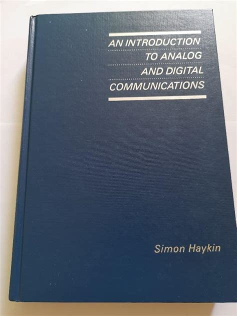 An Introduction To Analog And Digital Communications By Simon Haykin Hobbies And Toys Books