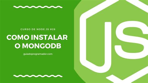 Curso De Node Js Como Instalar O MongoDB YouTube
