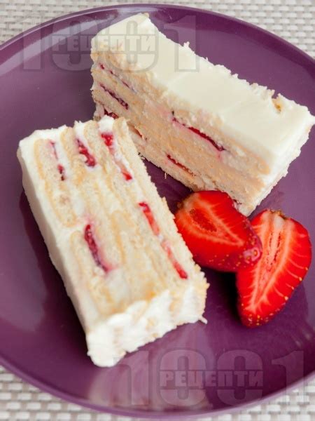 Лесна и бърза домашна бисквитена торта с маскарпоне кондензирано и прясно мляко сметана и