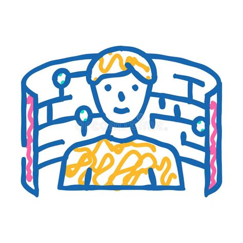Digital Explorer Tech Enthusiast Icon Doodle Illustration Stock Illustration Illustration Of