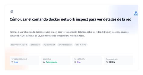 Cómo Usar El Comando Docker Network Inspect Para Ver Detalles De La Red Labex