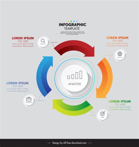Compare Infographic Template Symmetric 3d Vectors Graphic Art Designs