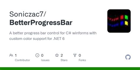 Github Soniczac7betterprogressbar A Better Progress Bar Control For