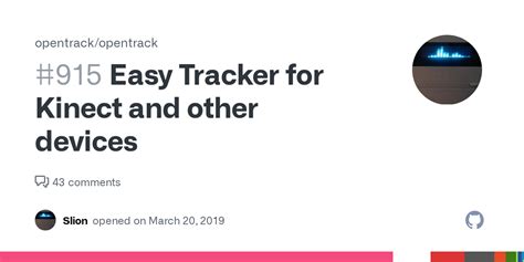 Easy Tracker For Kinect And Other Devices Issue Opentrack Opentrack GitHub