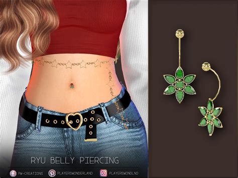 The Sims Resource Ryu Belly Piercing