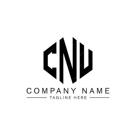 Premium Vector Cnu Letter Logo Design With Polygon Shape Cnu Polygon And Cube Shape Logo