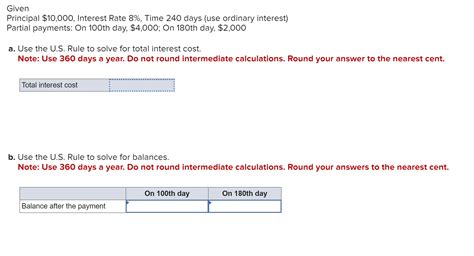 Solved Given Principal 10000 Interest Rate 8 Time 240