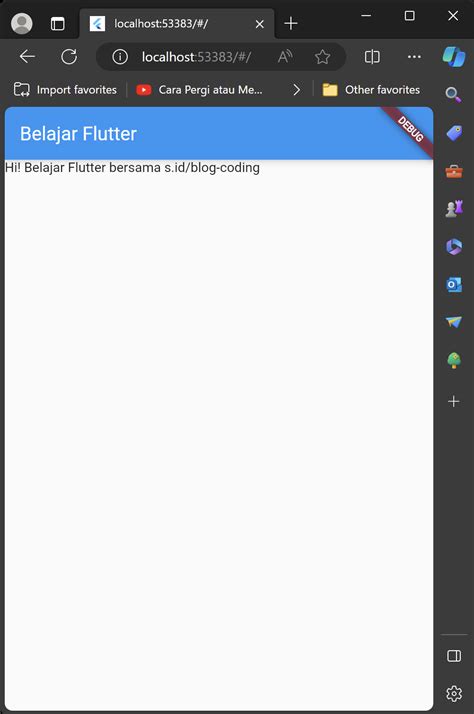 mengatur posisi widget dasar di flutter