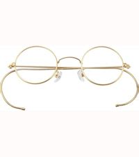 Agstum Retro Small Round Optical Rare Wire Rim Eyeglasses Frame