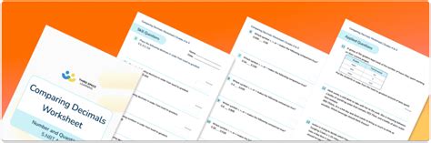 FREE Comparing Decimals Worksheet