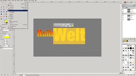GIMP Text Und Layer YouTube