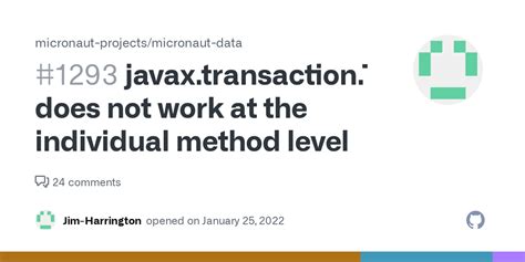 Javaxtransactiontransactional Does Not Work At The Individual Method